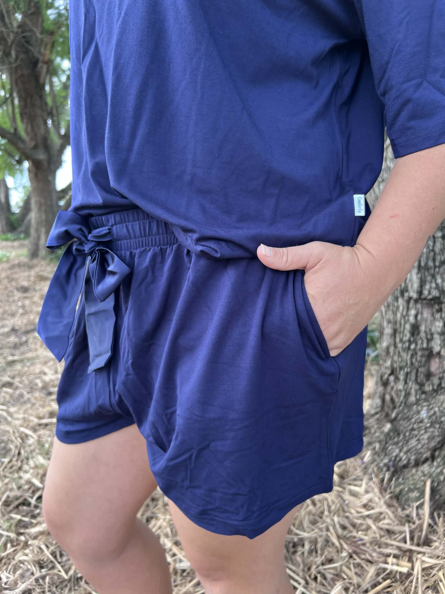 Womens Pyjama Bottom | Lazee Luxe Fit | Navy – Comfee Co
